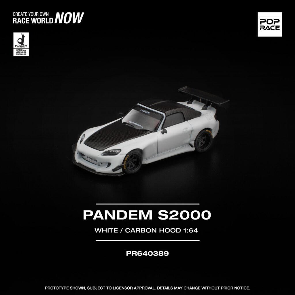🚗 Pop Race Pandem S2000 Hardtop White – Mini GT Indonesia